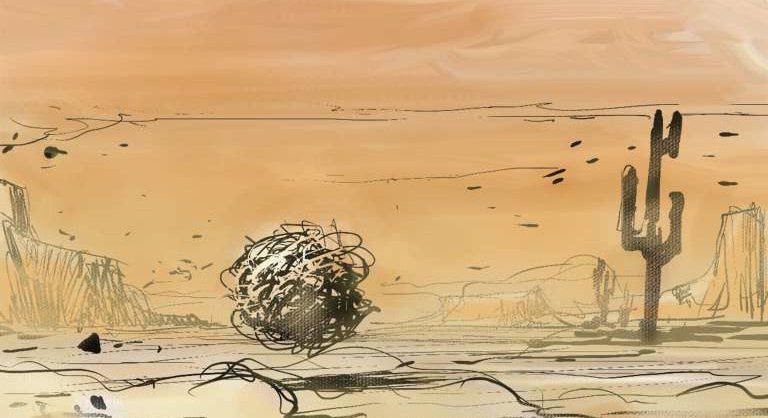 La plantas que ruedan en el desierto – 10 Dedos de Frente